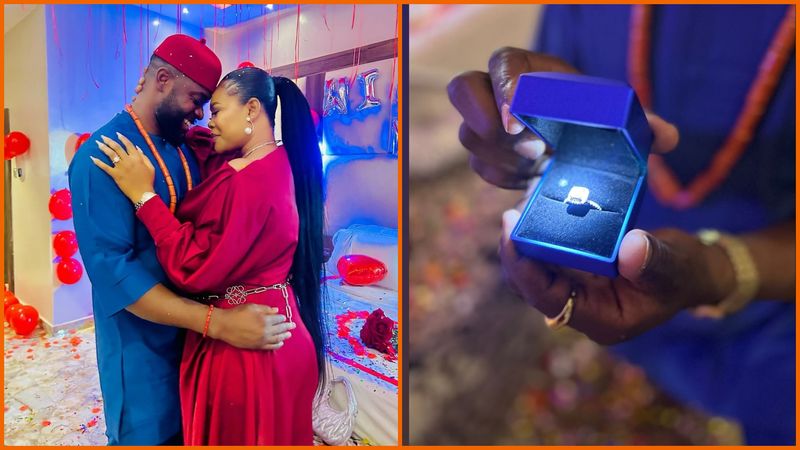 TheRadar - Nollywood actress Ruby Ojiakor gets engaged to Moc Madu